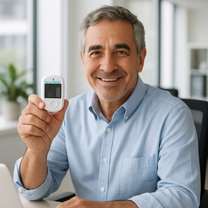 GlucoMax™ Glucómetro láser oficial e indoloro